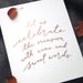 Copper Foil Celebration Greeting Card Calligraphy, Congratulations ...