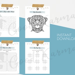 Dog Birthday Party Games, Road Trip Activities, Dog Coloring Pages ...