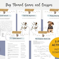 Dog Breed Bingo, Printable Bingo Cards for Kids, Dog Birthday Party ...