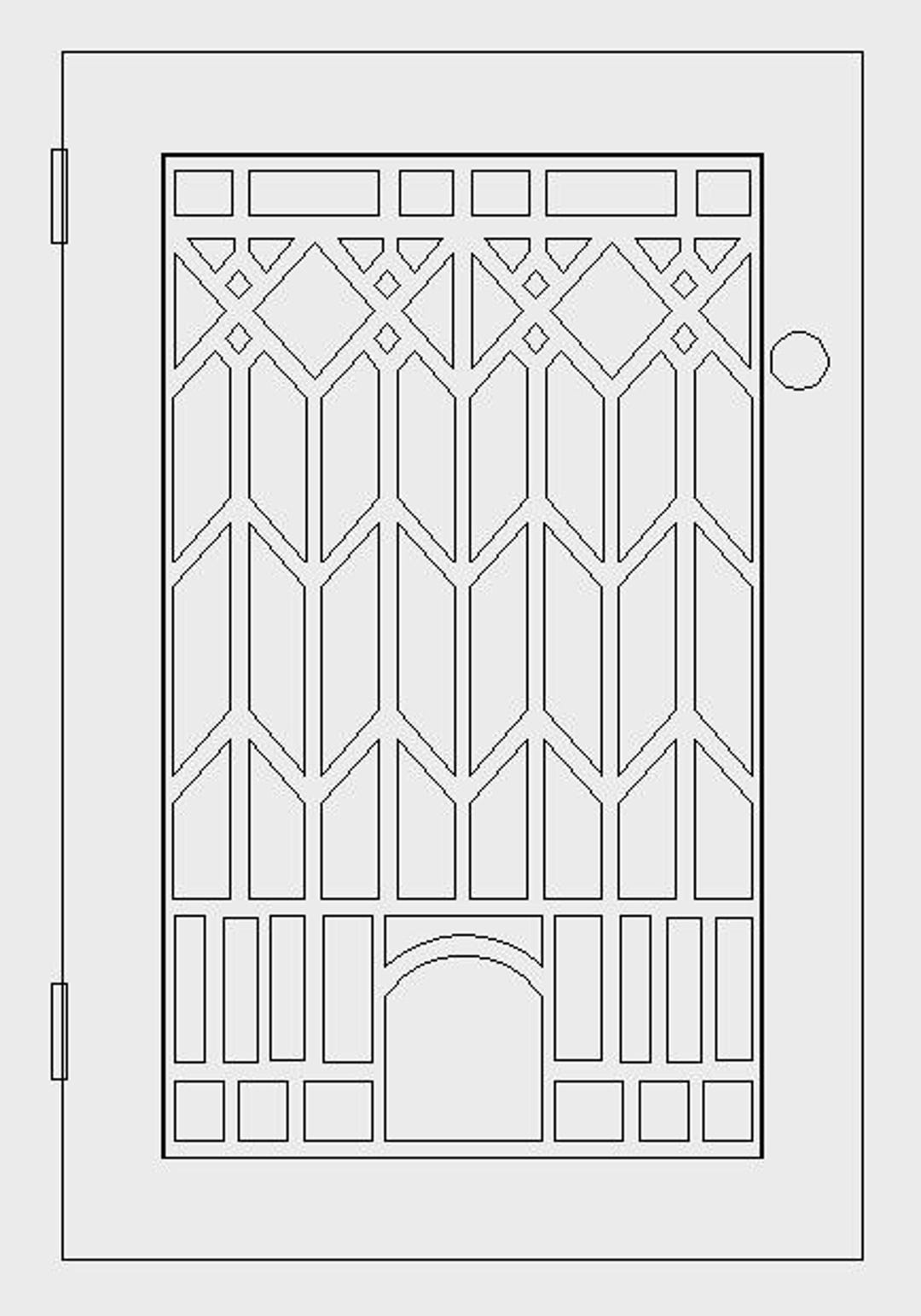 Baby Gate Door DXF File for CNC Fits Redgular Door Way W/ Cat Door - Etsy
