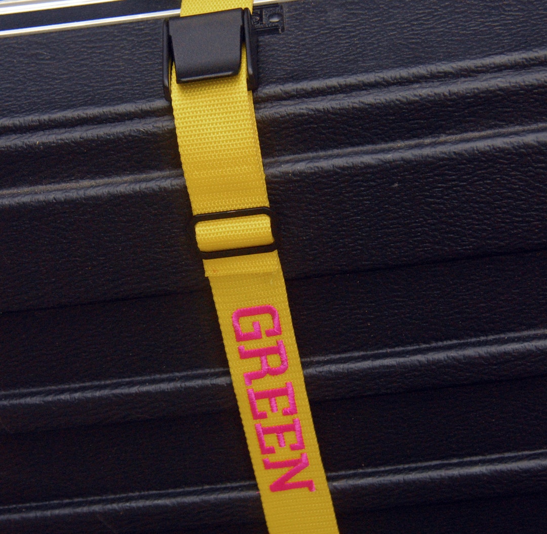Personalized Embroidered 84" Long Luggage Strap - Etsy