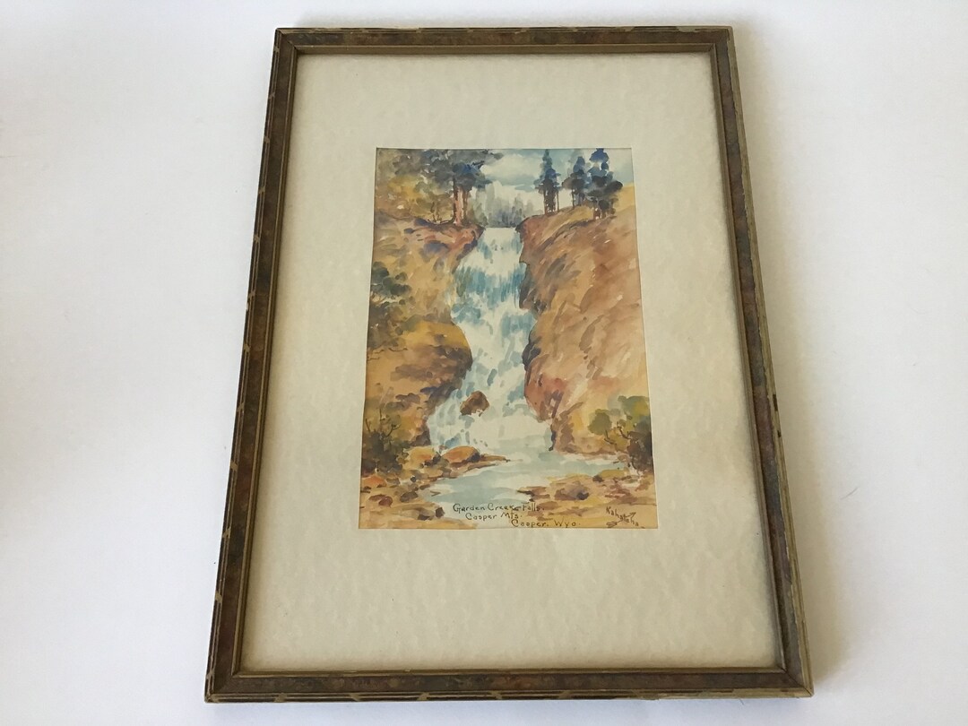 Vintage Native American Artist Kahatcha 1940’s Original Painting Casper ...