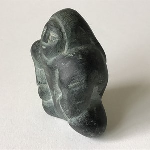 Vintage Inuit INUK Art Stone Carving Figure Syllabics Signed - Etsy