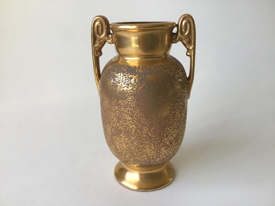 Vintage Pickard China Gold Art Pottery Vase - Etsy