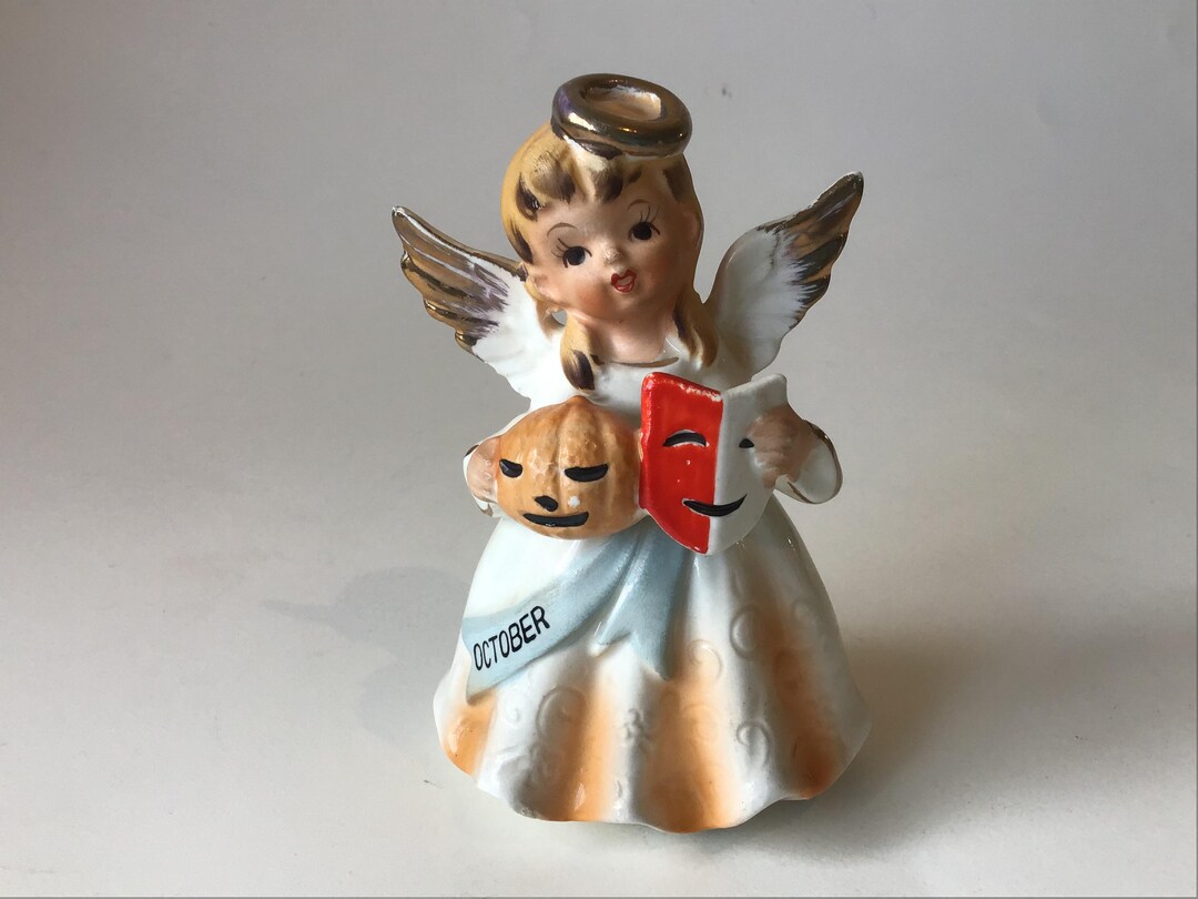 Vintage Japan October Angel Halloween Figurine - Etsy