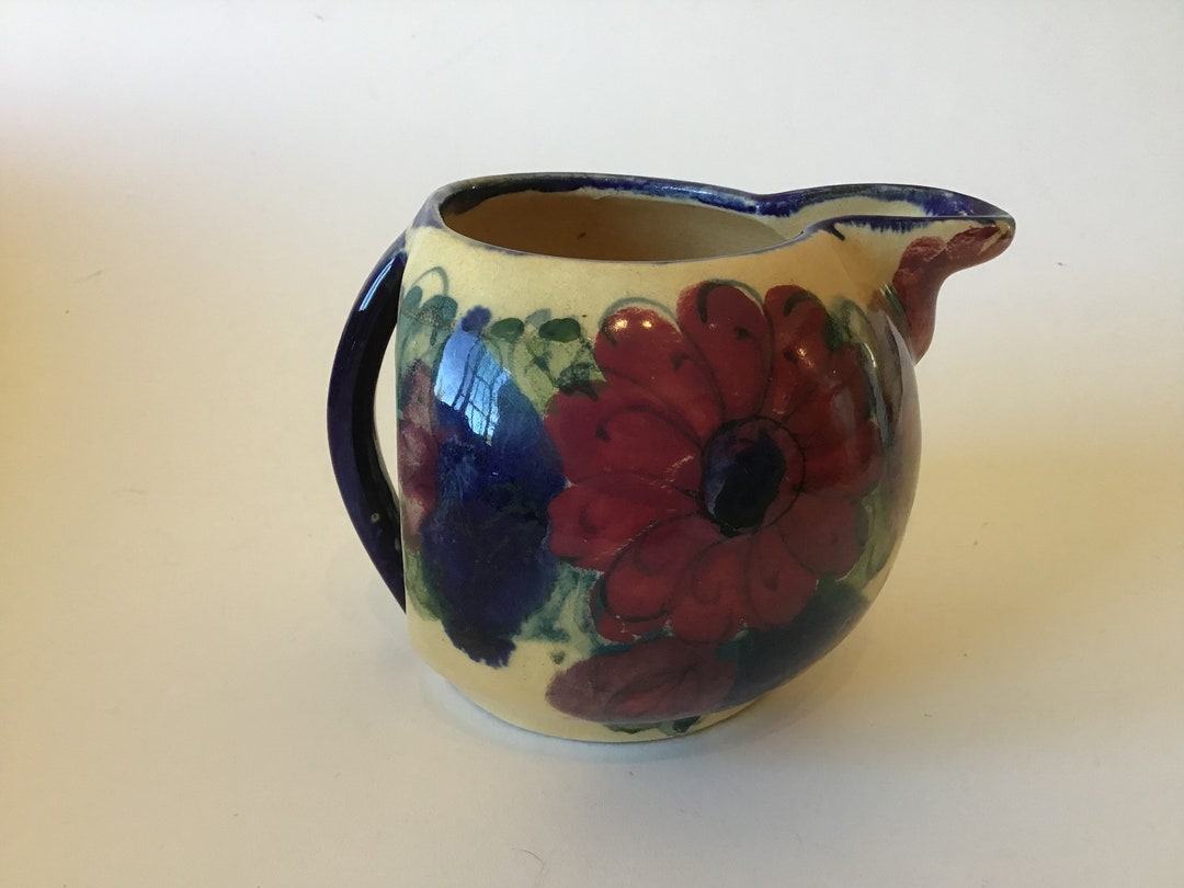 Vintage Peasant Art Pottery Mrazek Czechoslovakia Jug Pitcher - Etsy