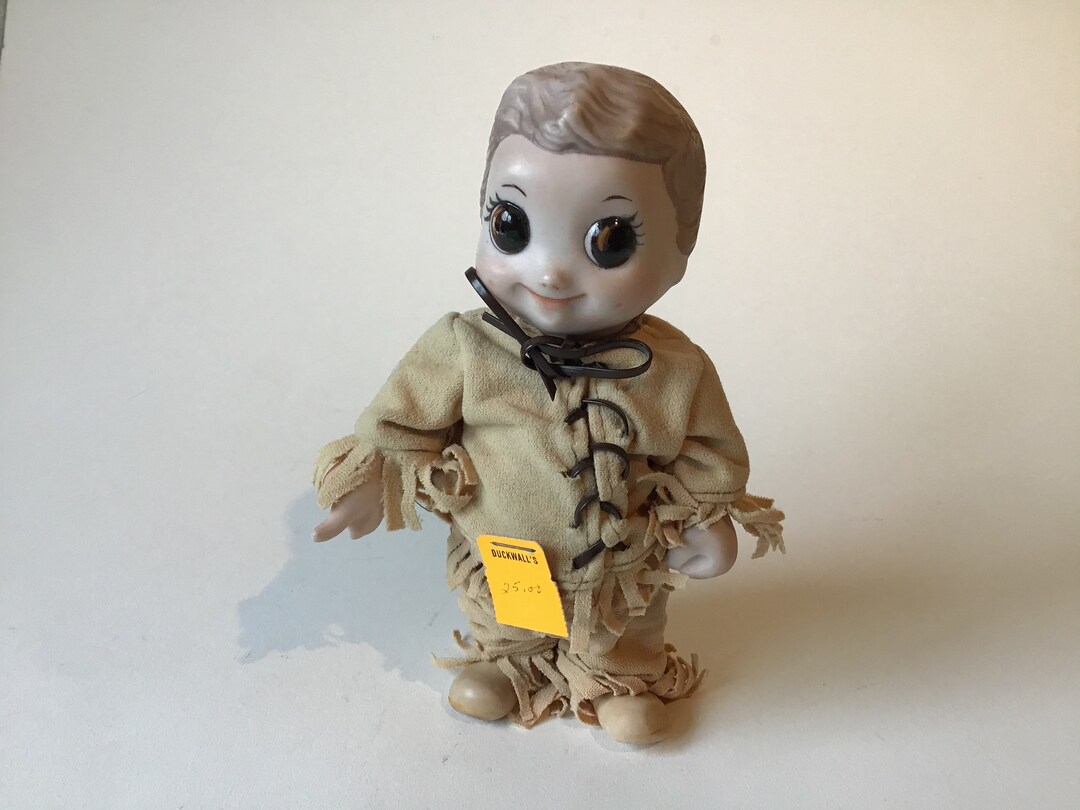 Vintage 1973 F B Thompson Bisque Daniel Boone Googly Eye Doll - Etsy