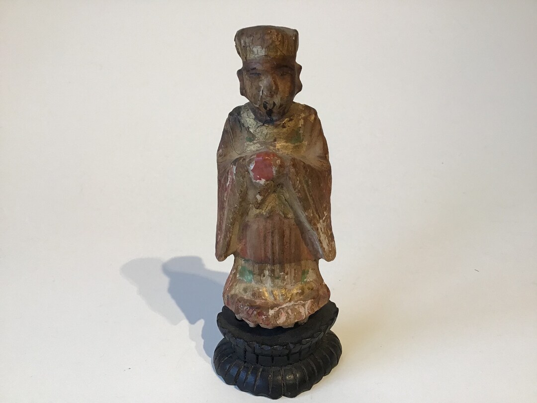 Antique Chinese Clay Figurine Statue Attendant Figure - Etsy