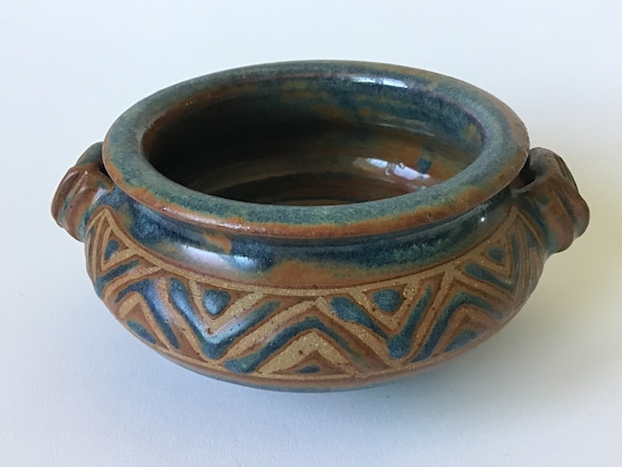Nick Blaisdell Signed Art Studio Pottery Stoneware Vase Bowl - Etsy