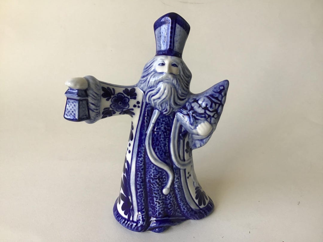 Delft Blue Holland Porcelain Santa Claus Saint Nicholas Sinterklaas ...