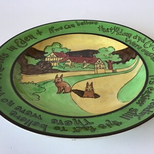 Antique 1920s Ye Olde English Art Pottery Plate Welsh Rabbits - Etsy