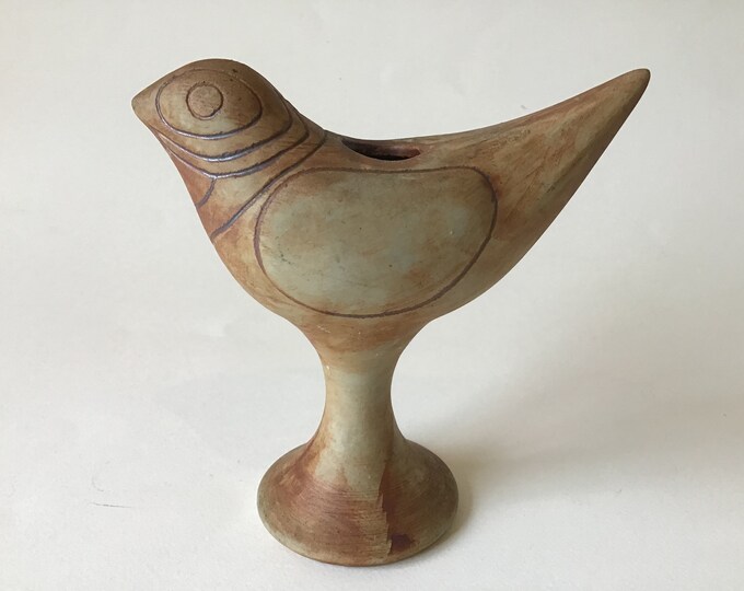 Vintage Mid Century Modern Ceramic Art Pottery Bird Figurine Candle ...
