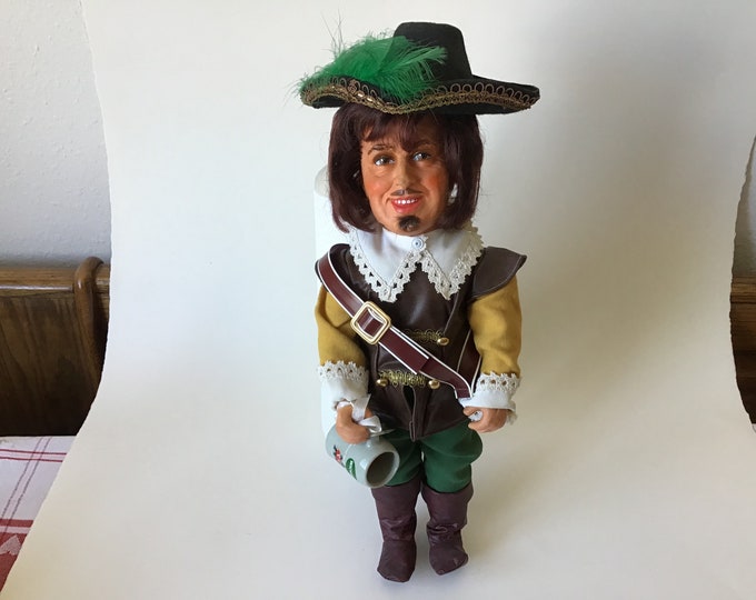 Vintage Talking German Wickuler Beer Advertising Musketeer Doll - Etsy