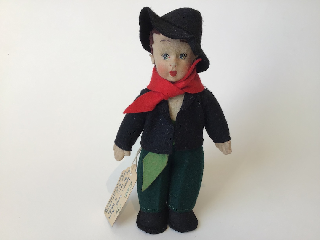 Antique Lenci All Original Felt Little Boy Doll - Etsy