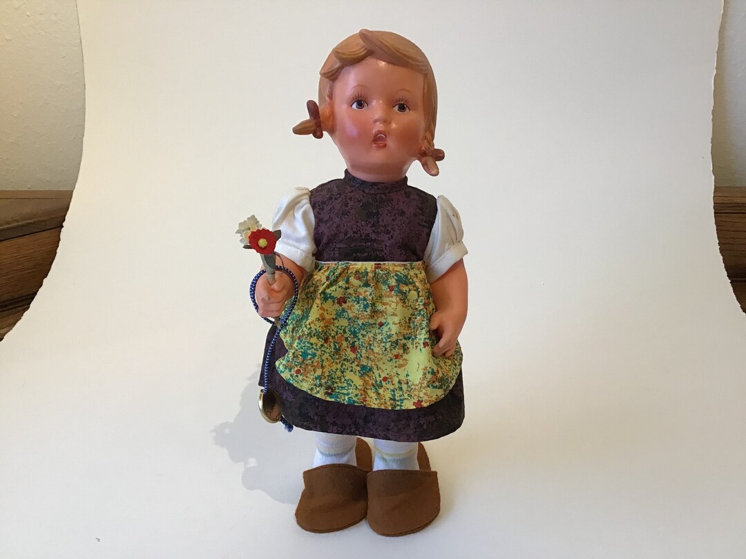 Vintage German Goebel Hummel Rubber Girl Doll With Tag - Etsy