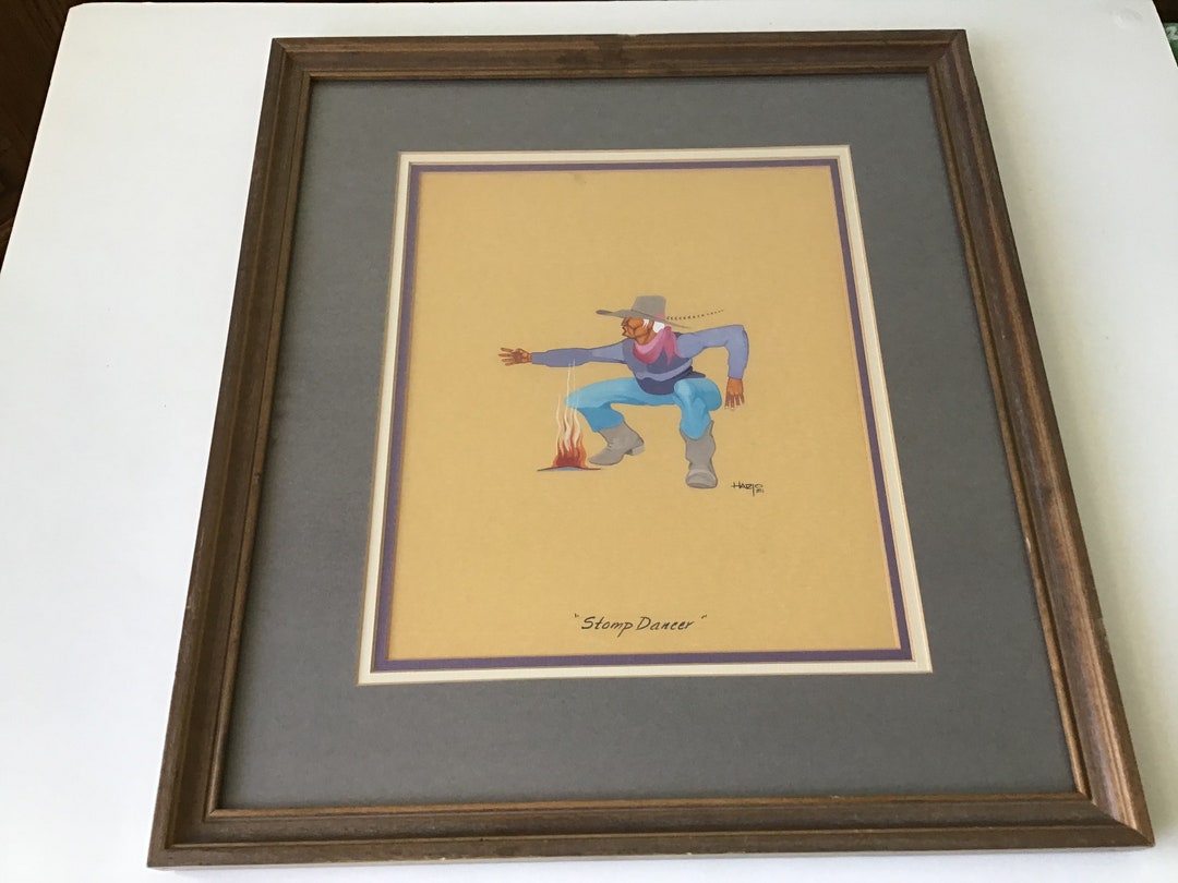 Vintage Albert Harjo Native American Artist Original Stomp - Etsy