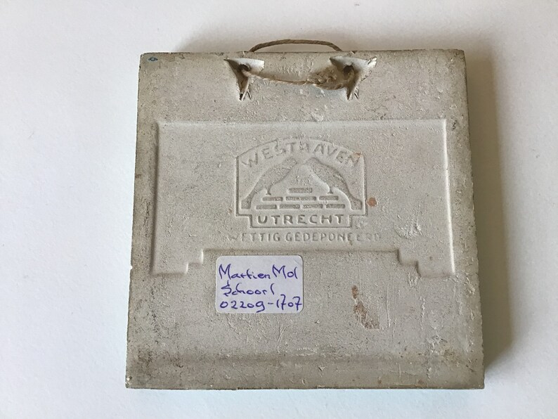 Antique Art Pottery Volendam Holland Coat of Arms Wall Tile Westhaven ...
