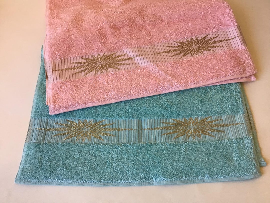 Two Cannon Royal Family MCM 1950’s Pink and Blue Gold Starburst Unused ...