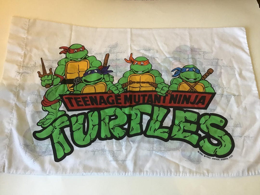 Vintage 1990 Teenage Mutant Ninja Turtles Pillowcase - Etsy