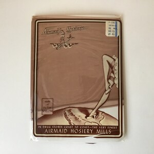 Vintage 1950’s Airmaid Hosiery Nylons in Package Unused Airline Logos ...