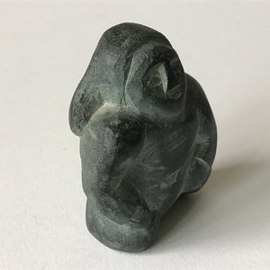 Vintage Inuit INUK Art Stone Carving Figure Syllabics Signed - Etsy