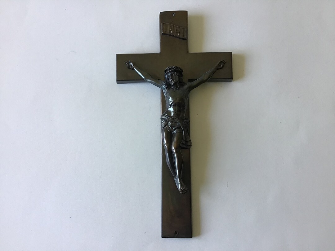 Vintage Casket Company Metal Crucifix Funeral Casket Coffin Topper - Etsy