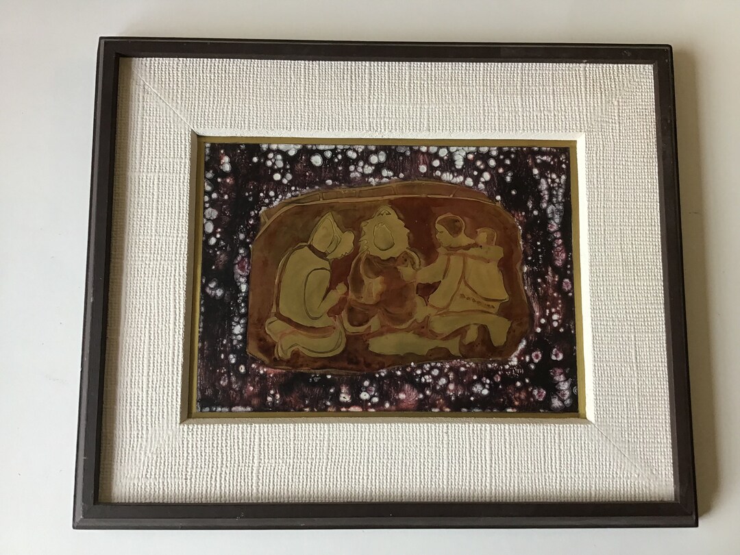 Vintage Mid Century Modern Priddat’s Studio Design Inuit Eskimo Copper ...