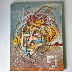 Original Painting by Carlos Sandoval Navajo Artist Acrylic on Canvas ...