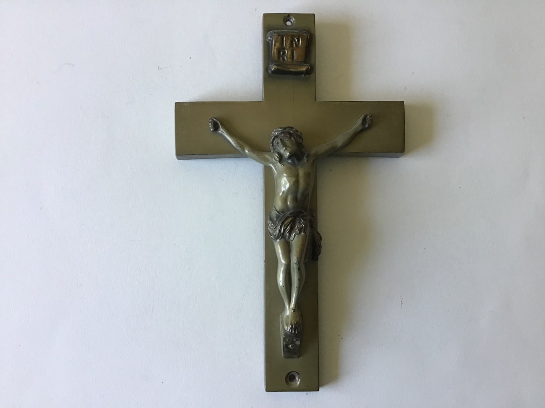 Vintage Casket Company Metal Crucifix Funeral Casket Coffin Topper - Etsy