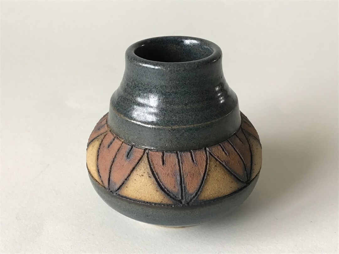Mary Tuttle Studio Art Pottery Southwest Vase Signed - Etsy