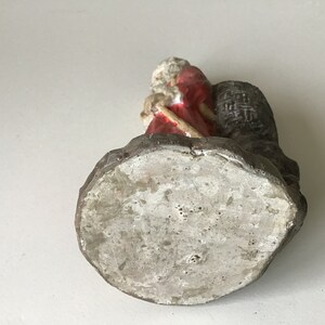 Antique Plaster Santa Claus With Basket Christmas Decoration - Etsy