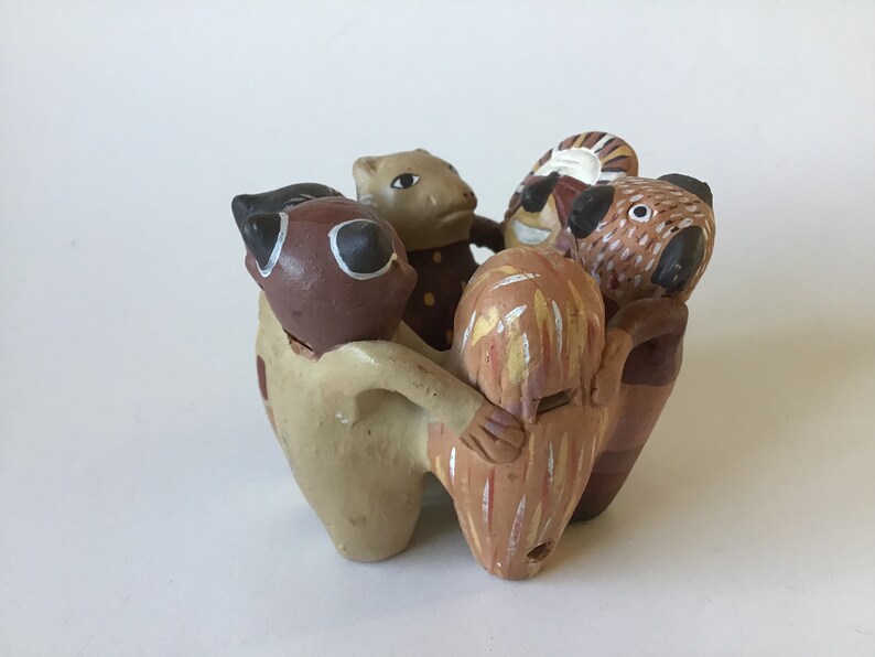 Vintage Leonidas Peru Peruvian Clay Pottery Whistle Circle - Etsy