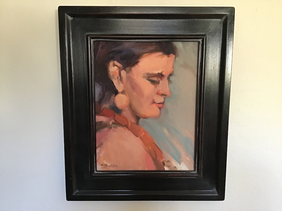 Jim Beckner Original Signed Oil Painting Portrait of Woman - Etsy