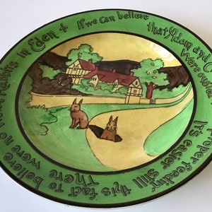Antique 1920s Ye Olde English Art Pottery Plate Welsh Rabbits - Etsy