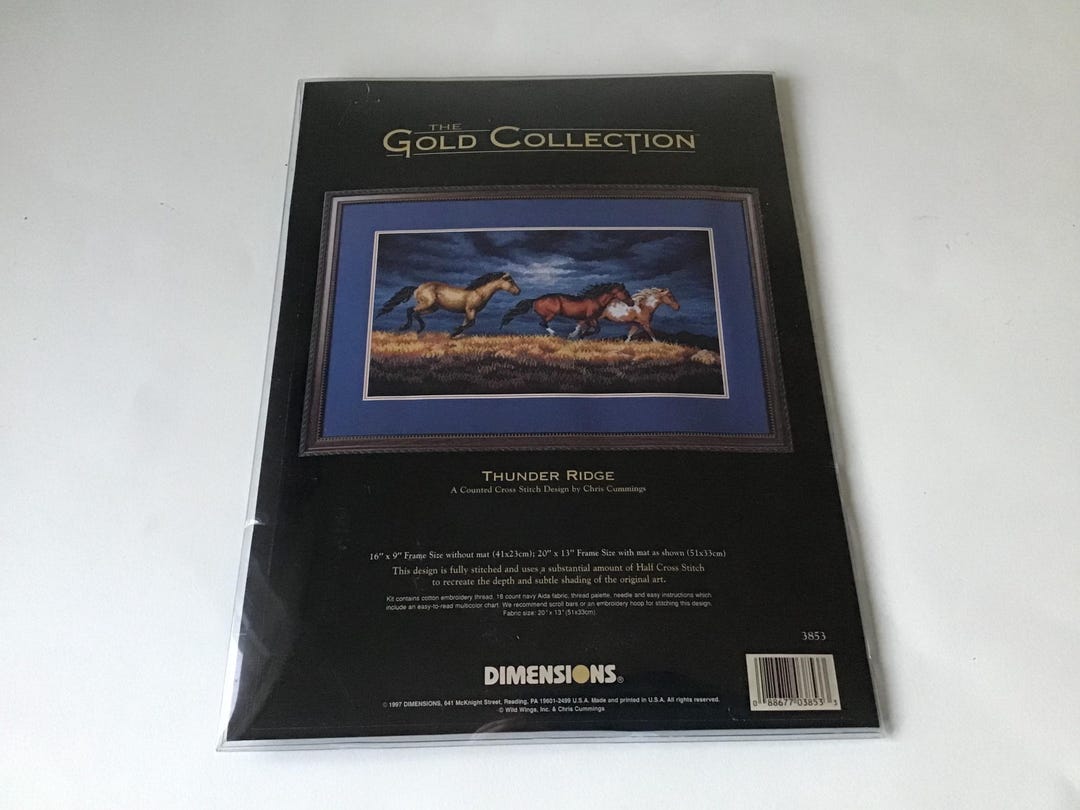 Vintage Dimensions Gold Collection Cross Stitch Kit 3853 Thunder Ridge ...