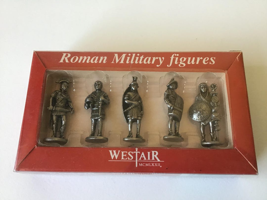 Westair Metal Roman Military Figures Five in Box - Etsy