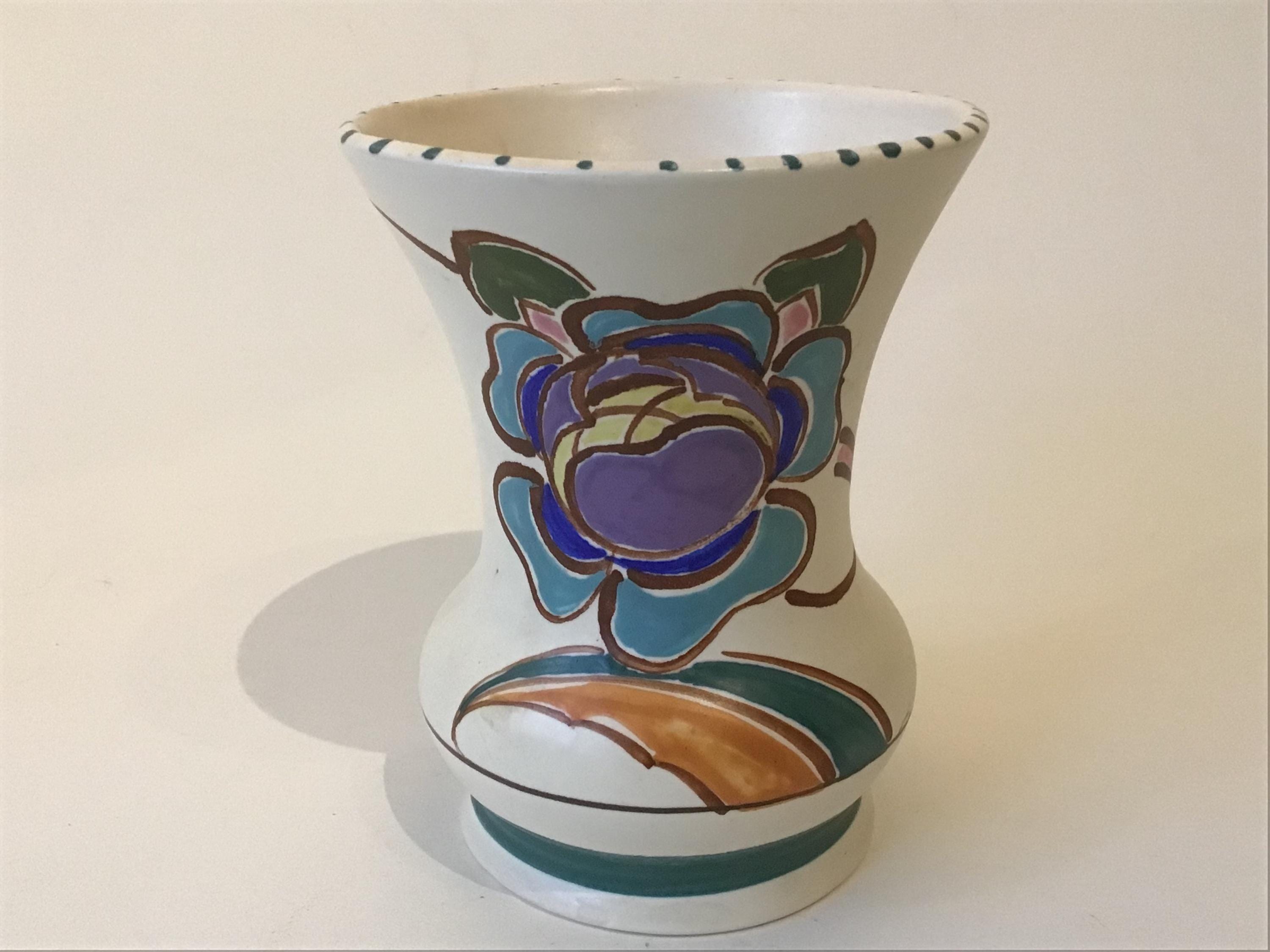 Vintage Honiton Devon Pottery England Art Deco Vase - Etsy