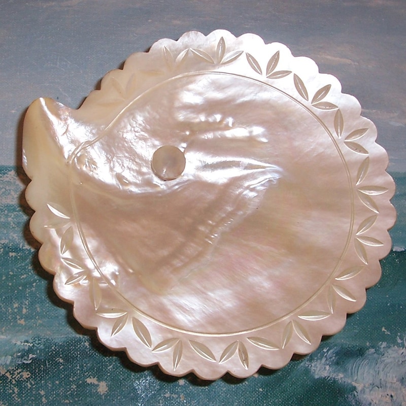 Carved Shell Ring - Etsy