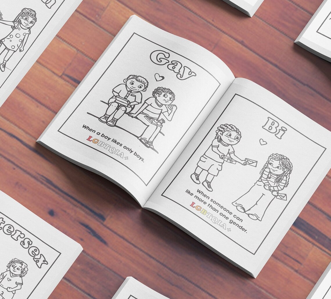 Pdf Kids LGBTQIA+ HAND DRAWN Coloring Book (10+ Pages) "be Proud ...