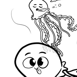 Almost FREE 3 Printable Kids Coloring Pages of Sea Creatures Aquatic ...