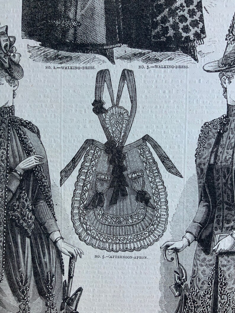 The Young Ladies' Journal 1800's Fashion Print Ad - Etsy