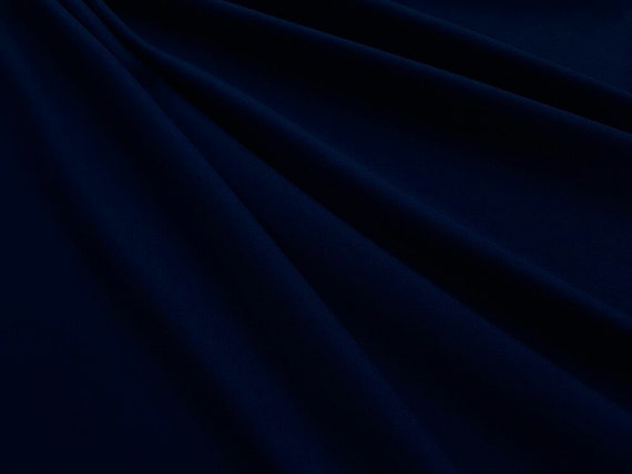 Navy Blue Stretch Knit Fabric by the Yard or 1/2 Yard Marine | Etsy