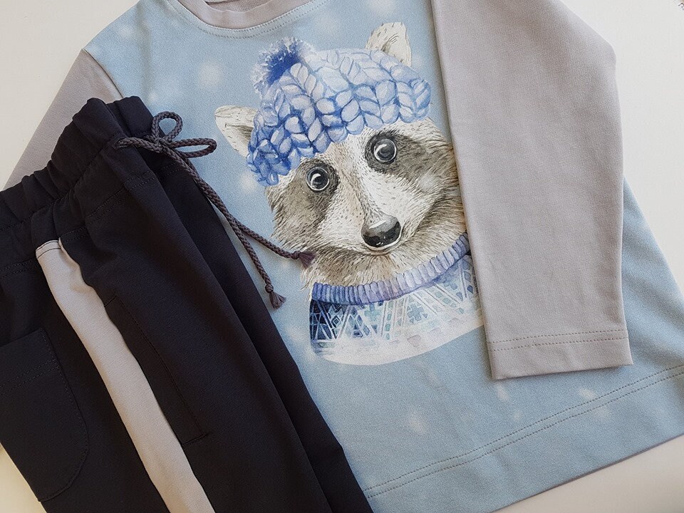 Raccoon Fabric Panel Stoff Panel Raccoon Panel Animal | Etsy