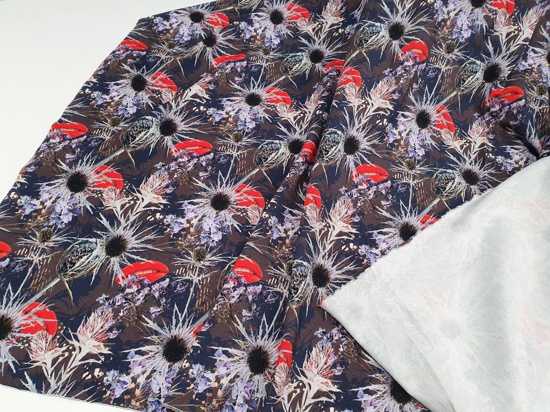 Red Lips Fabric by the Yard for Dressmaking Soft Touch, Breathable ...