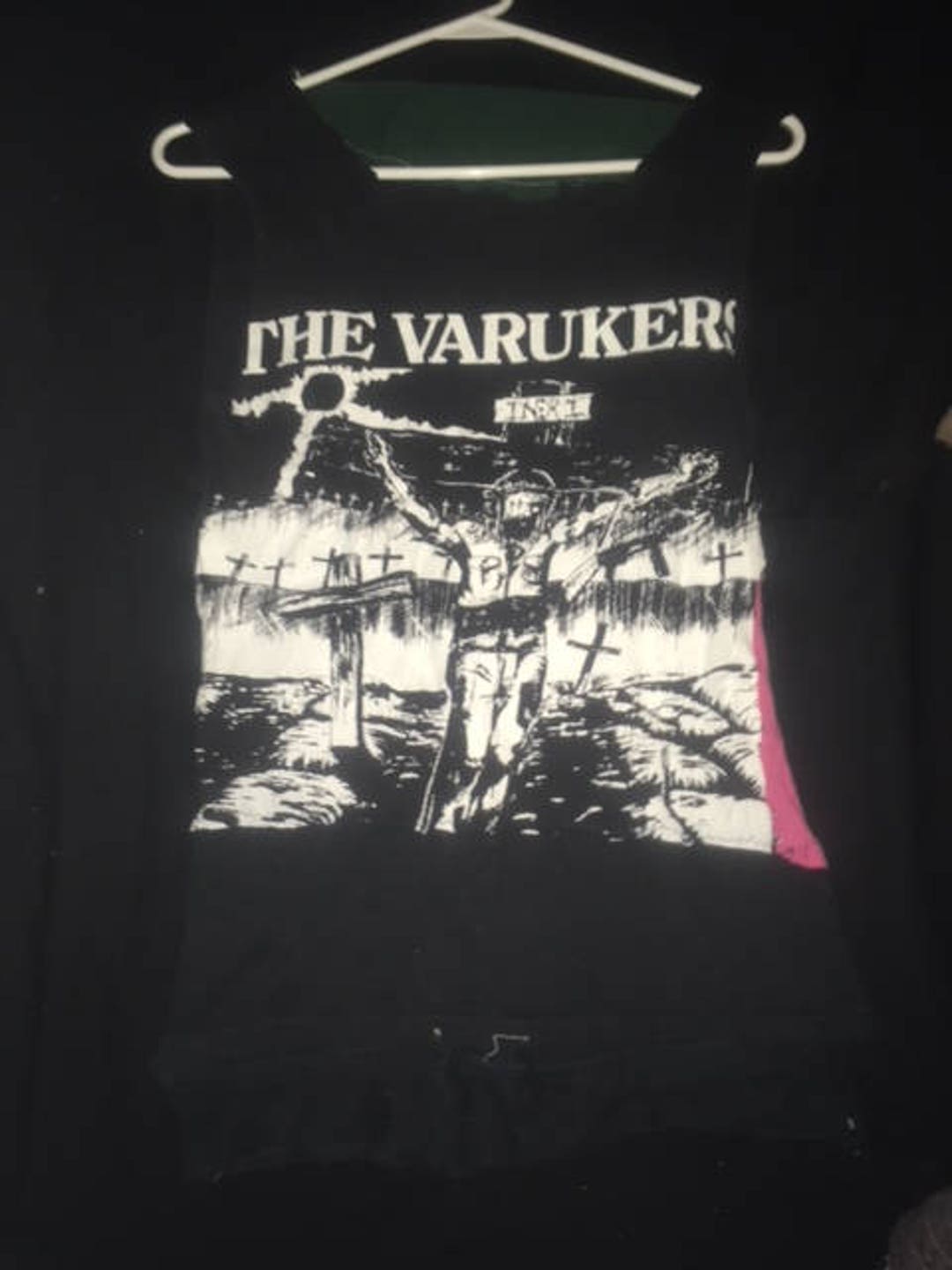 Punk crust shirt medium custom skinny vintage punk girls ladies womens ...