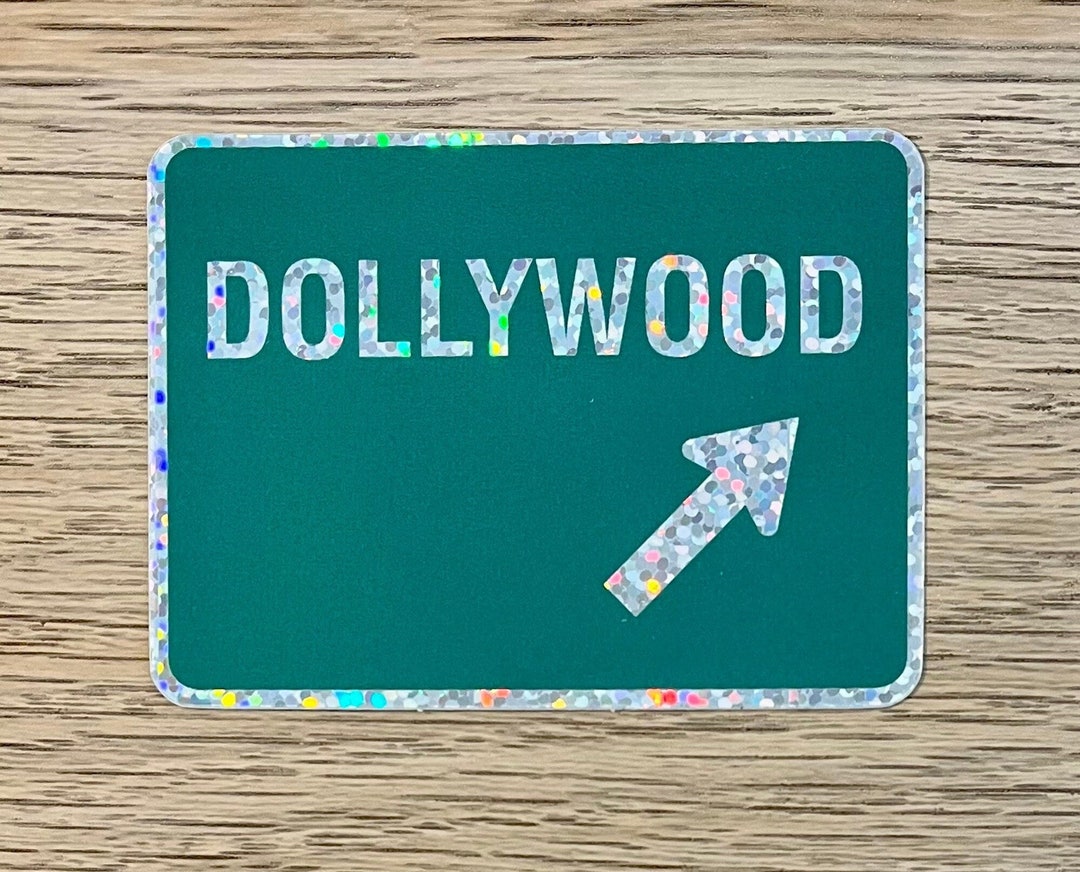 Dollywood Custom Glitter Sticker - Etsy
