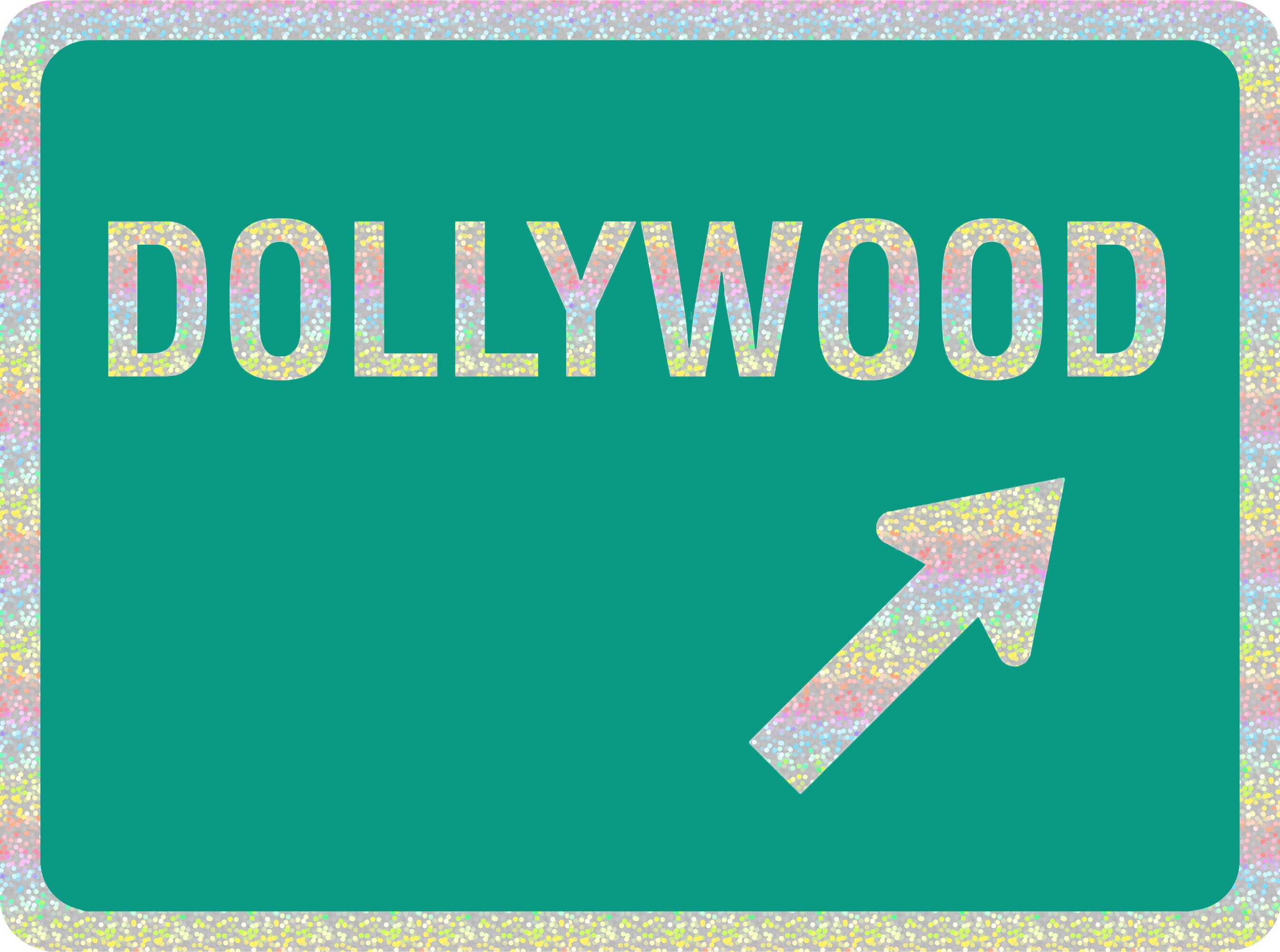 Dollywood Custom Glitter Sticker - Etsy