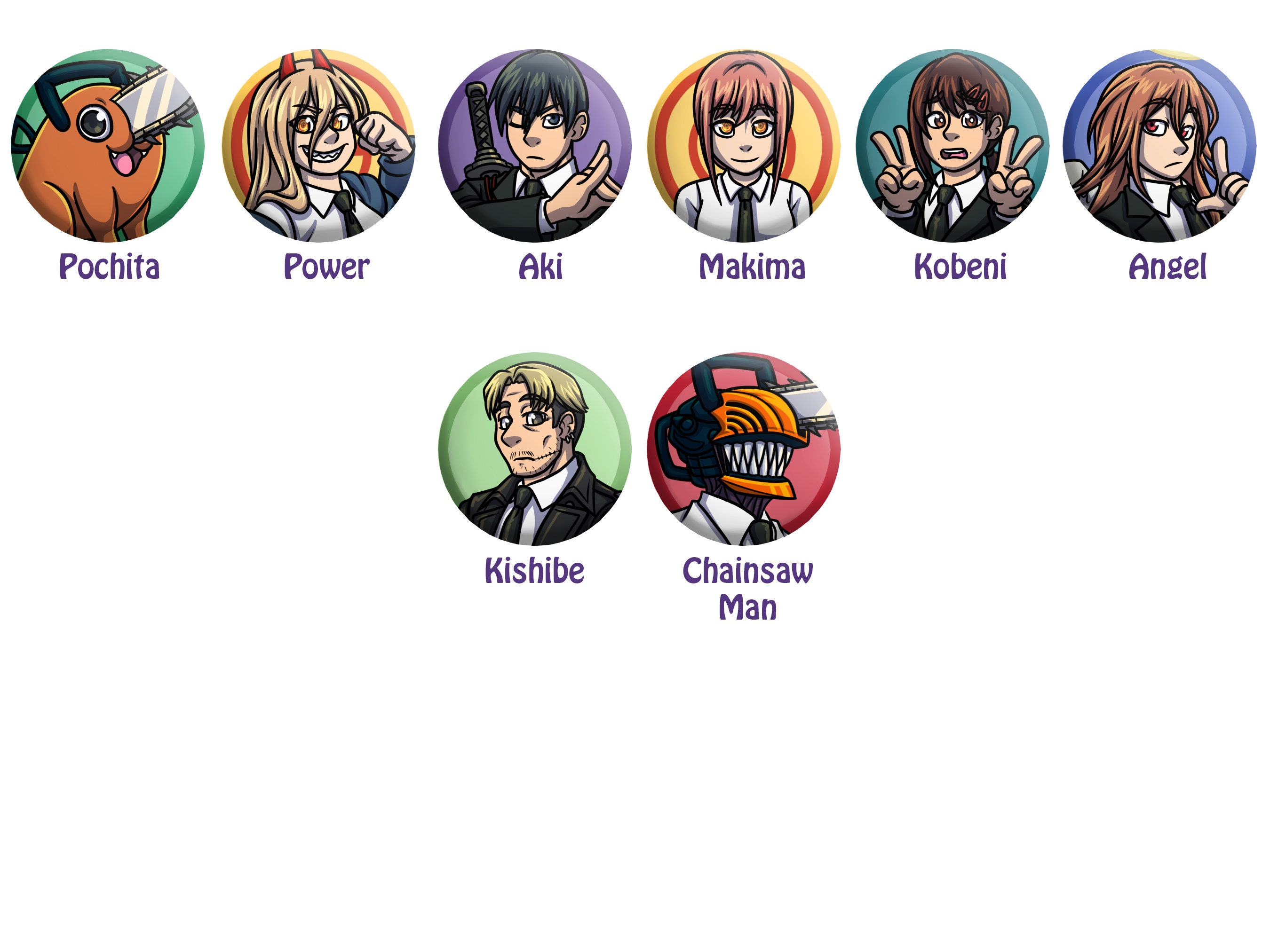 Pick Your Own Button Bundle Anime Pinback Buttons 110 Designs - Etsy