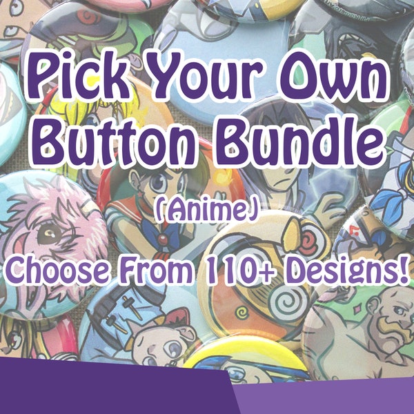 Anime Buttons - Etsy