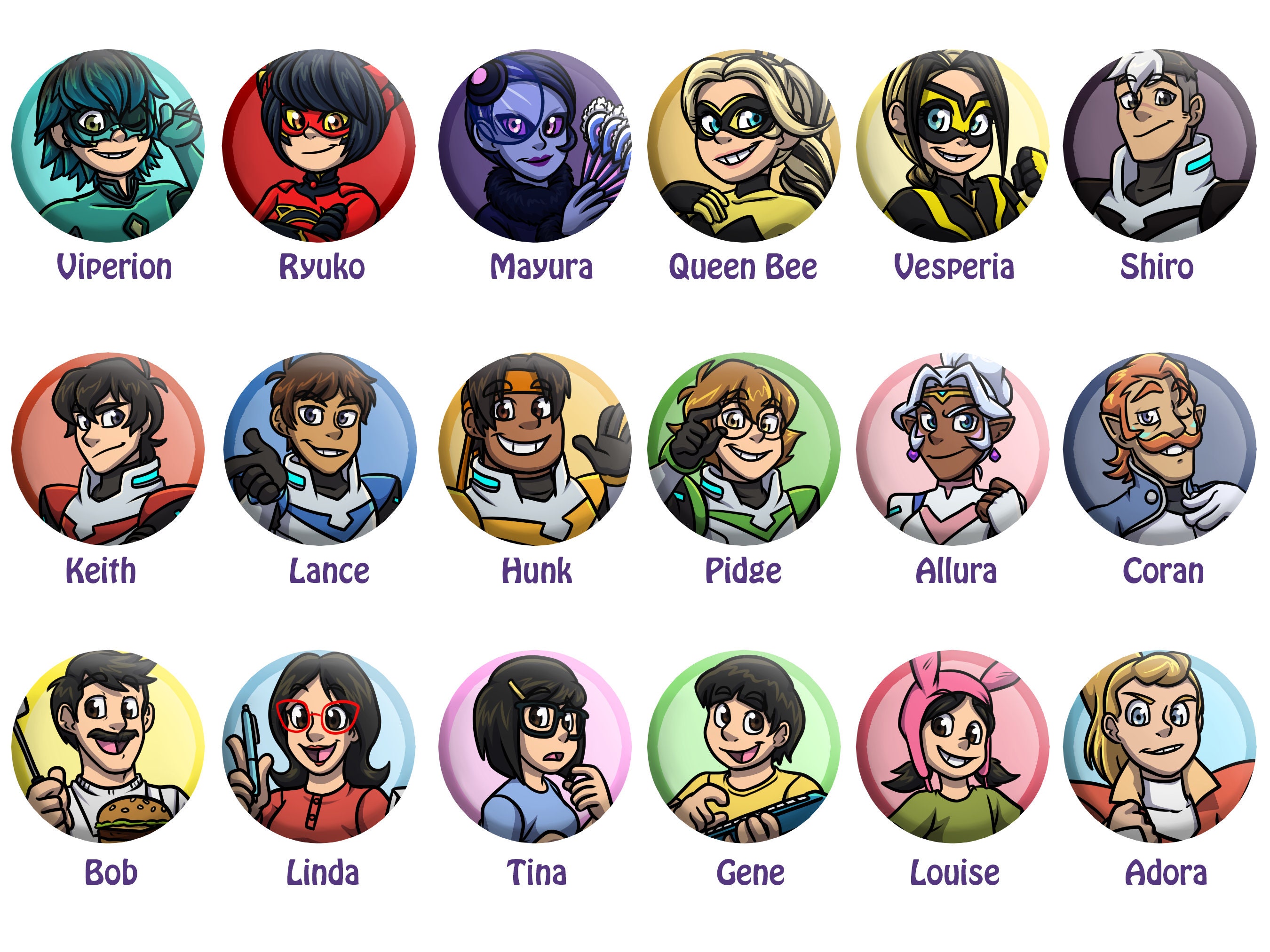 Pick Your Own Button Bundle Cartoon/tv Pinback Buttons - Etsy